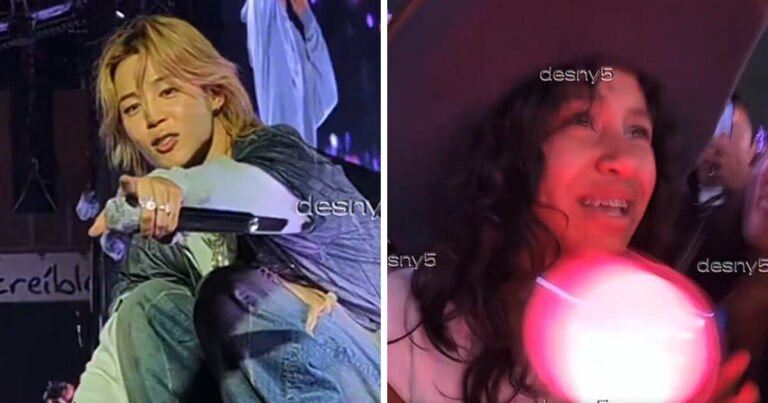 BTS Jimin Comforts Crying Fan During Mexico Concert - Shining Awards