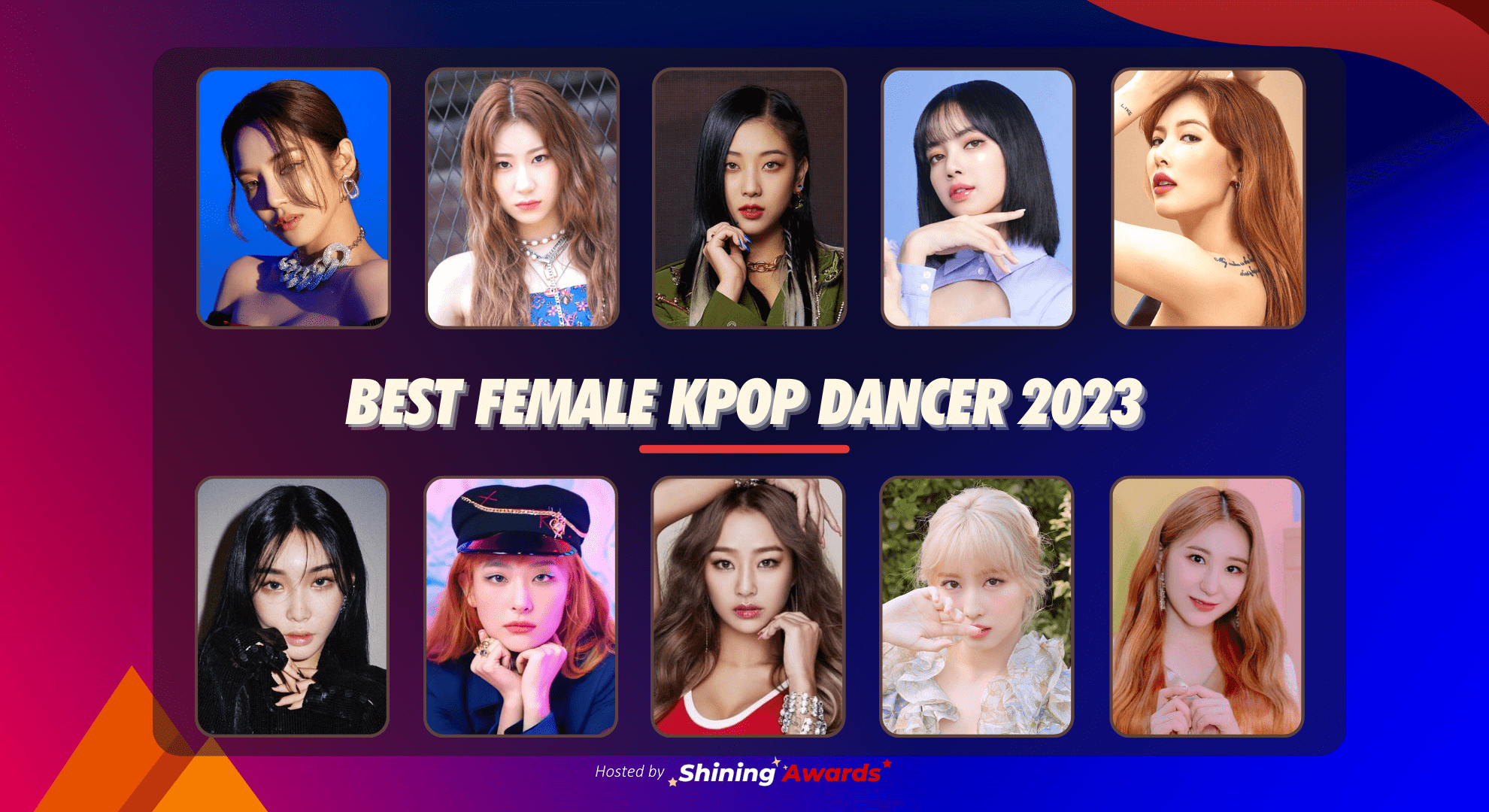 Best Female Kpop Dancer 2023 Close February 28 Shining Awards Best Female Kpop Dancer 2023 Close February 28 Shining Awards